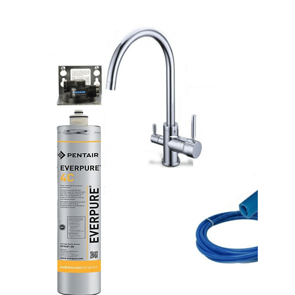 Sistema di filtrazione Everpure 4C + rubinetto 3 vie 10003025-CR ...