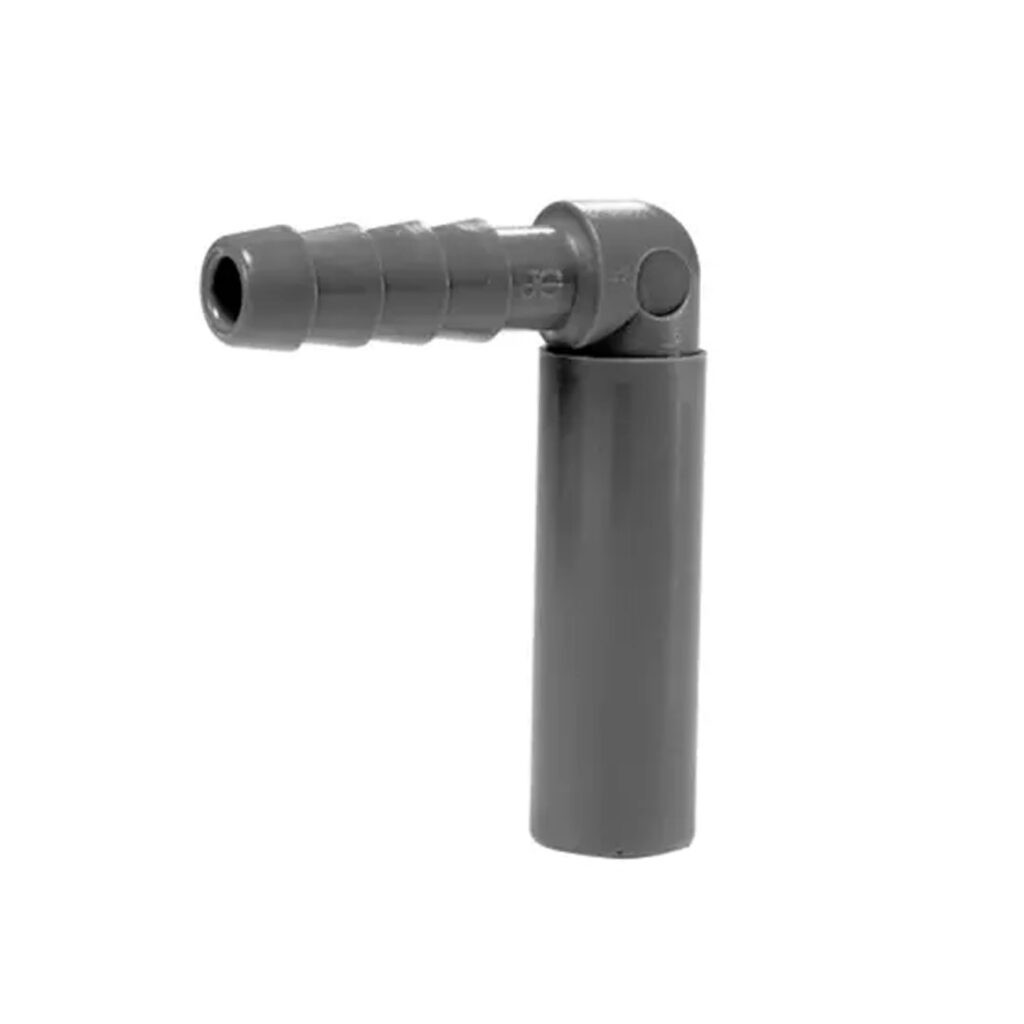 Codolo portagomma a gomito